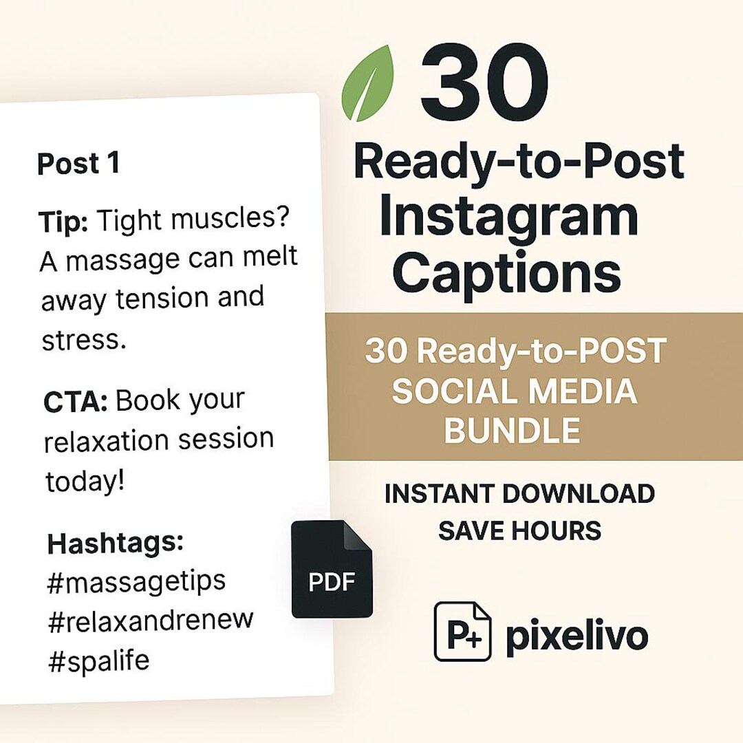 30 Ready-to-post Instagram Captions for Spa, Massage & Wellness ...