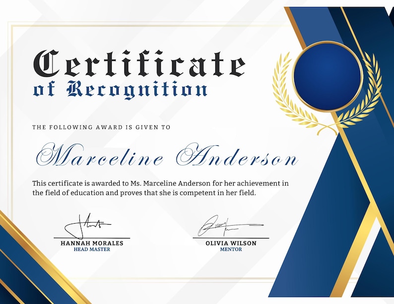 Certificates and Diplomas, Personalized Certificates and Diploma for ...