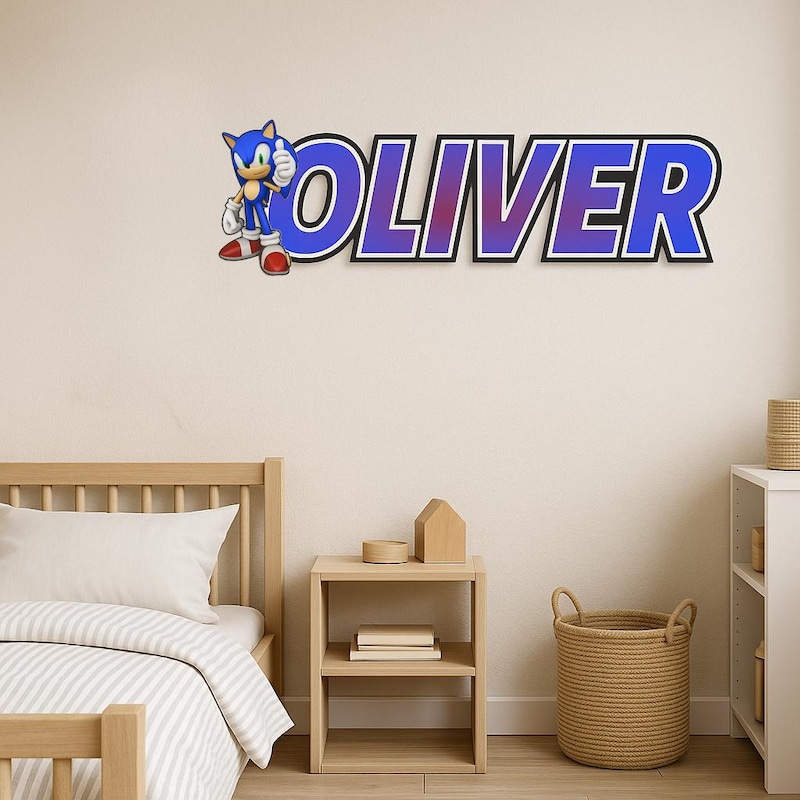 Sonic Wall Decal - Etsy