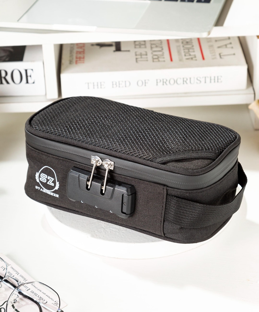 Stasheeze Black 21x11x8cm Smell Proof Bag Lock Smell Proof Bag Case ...