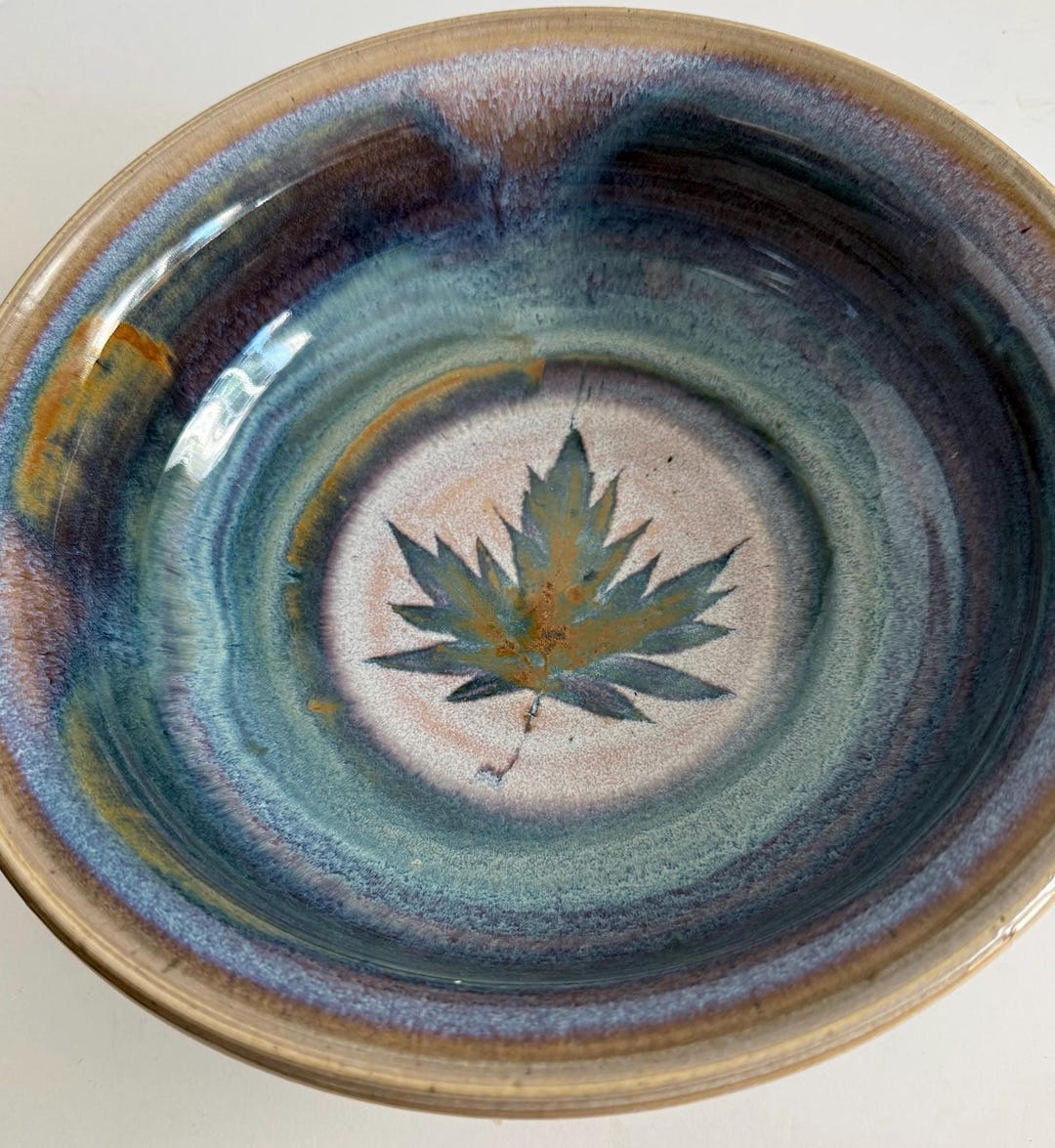 Handmade Ceramic Serving Bowl by Studio Artist Signed on Bottom - Etsy