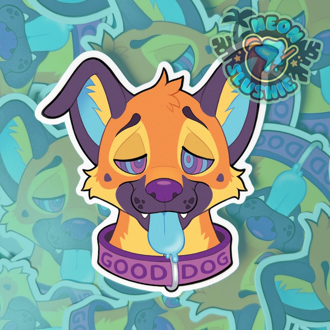 Good Dog Sticker | Furry Pet Pup Hypno Sticker - Etsy