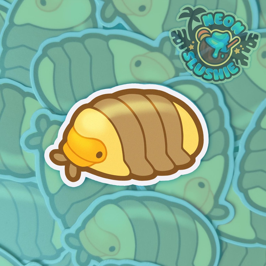Isopod Sticker | Adorable Rubber Ducky Isopod Cute Kawaii Bug Stickers ...