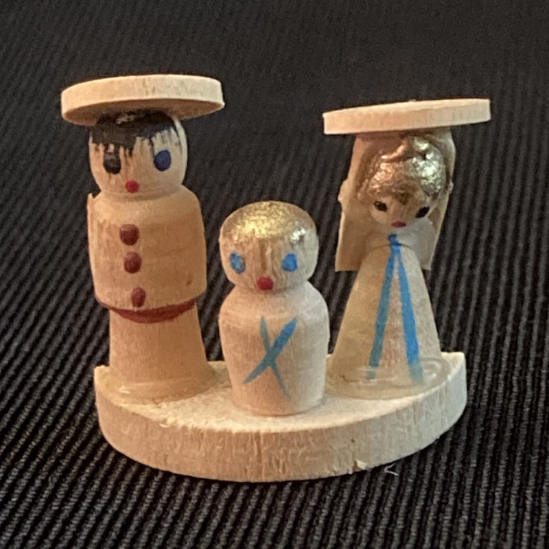 Mini Carved Nativity - Etsy