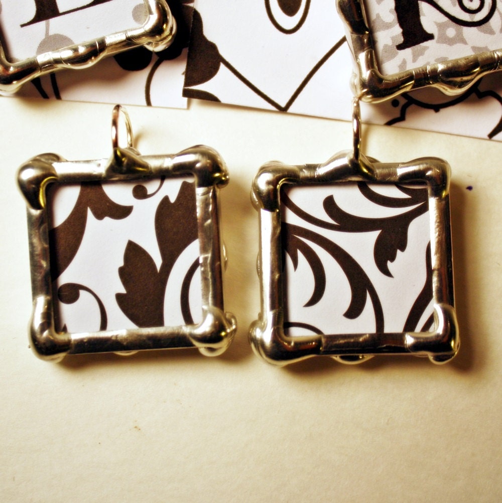 Initial Key Chain Custom Made Silver Solder Black and - Etsy UK