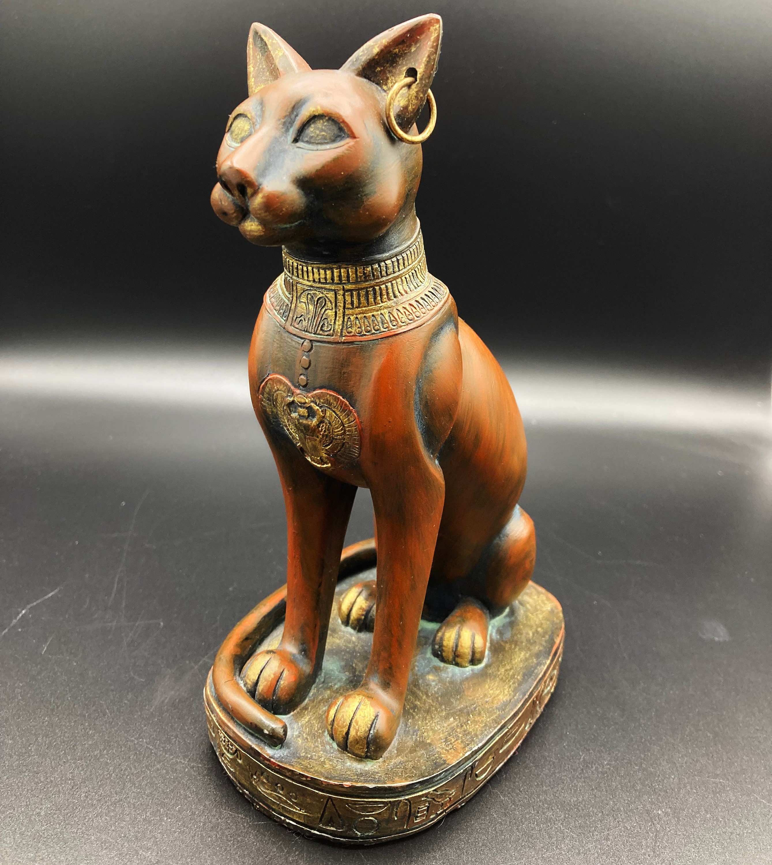 Bastet Statue Ancient Egypt Goddess Bronze Resin Plaster - Etsy