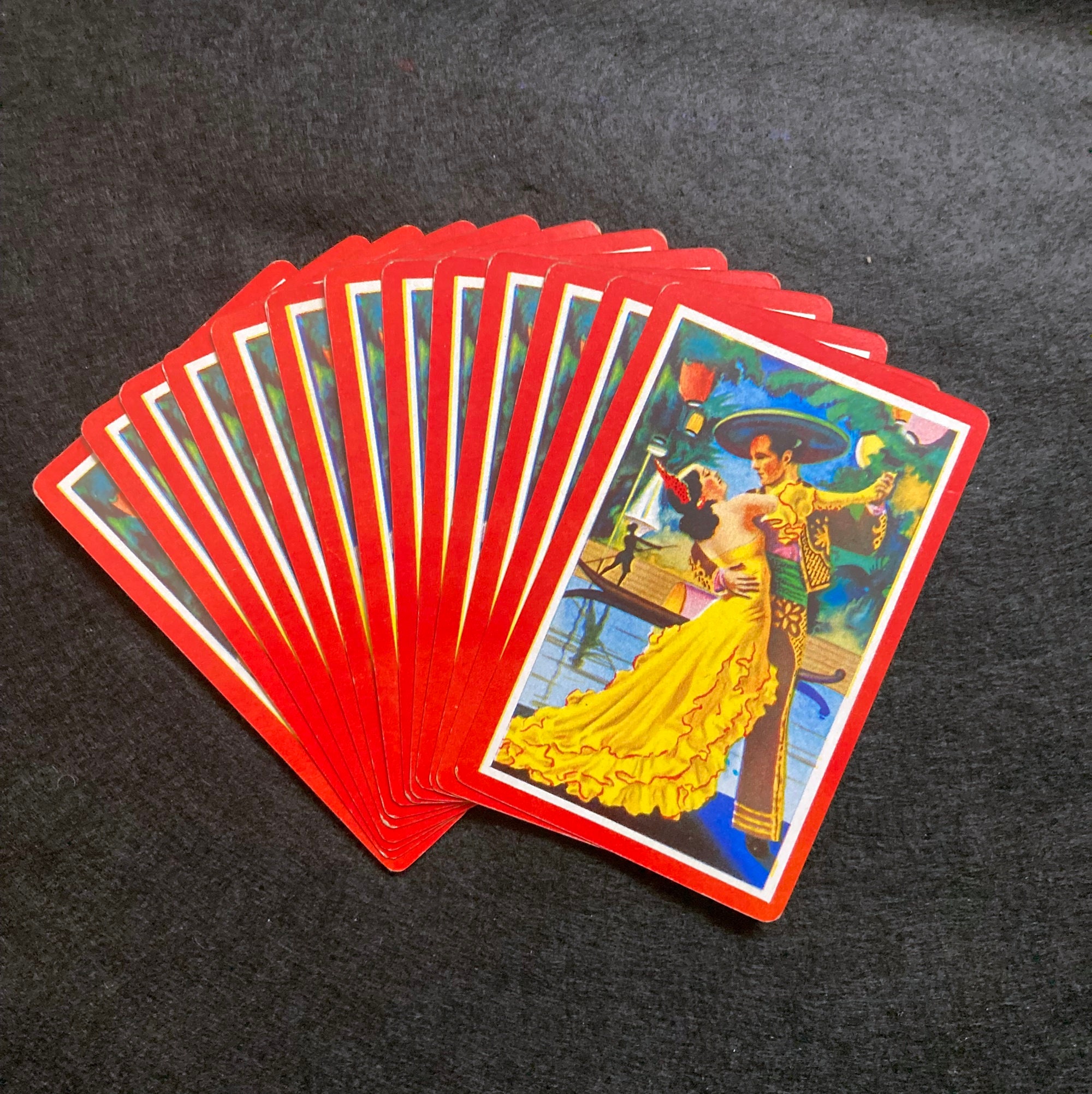 Flamenco Dancers Vintage Playing Cards Duratone Carlyle - Etsy