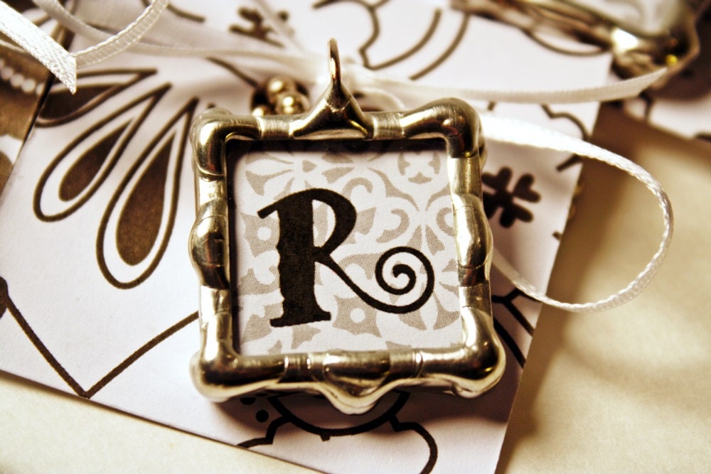 Initial Key Chain Custom Made Silver Solder Black and - Etsy UK