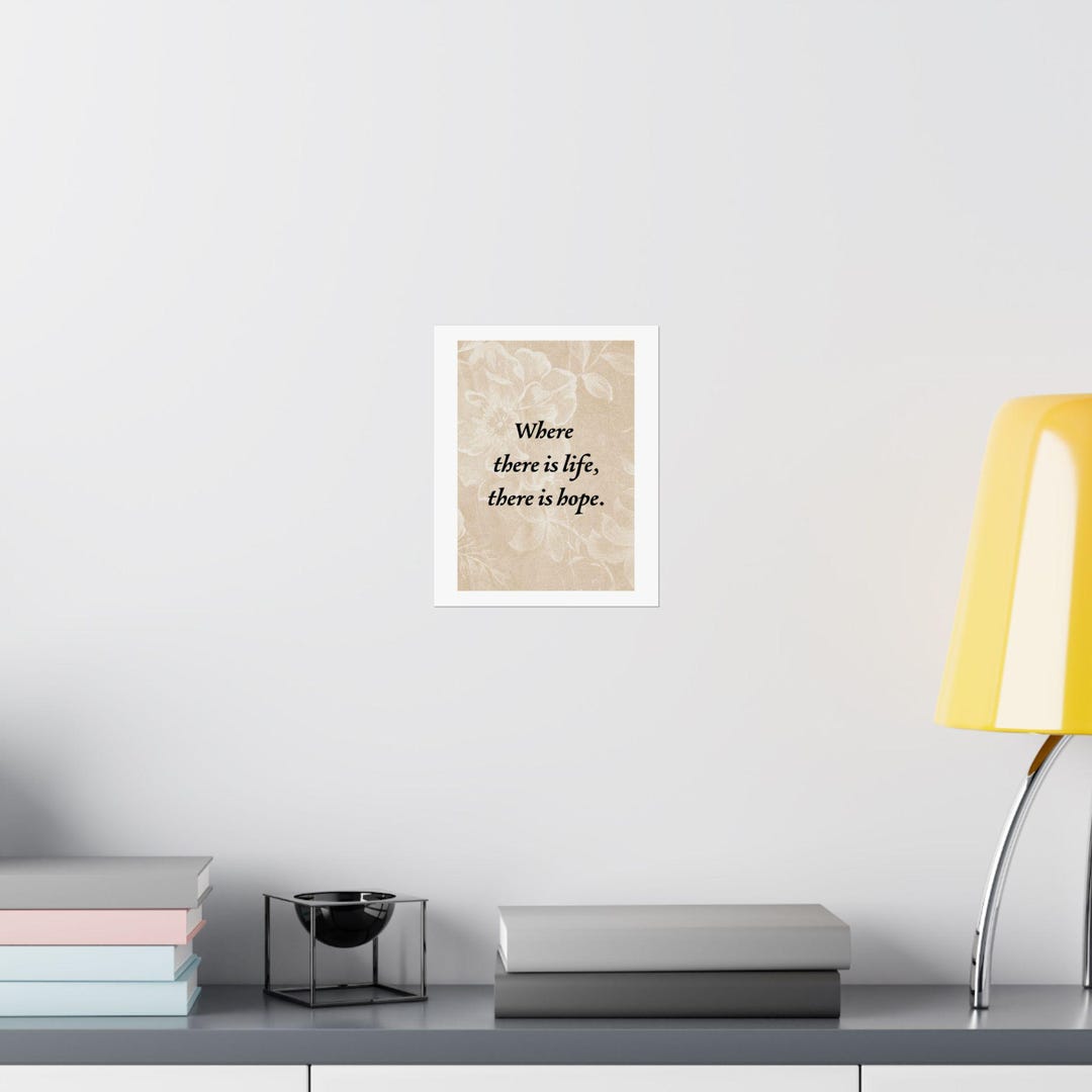 Inspirational Hope Poster: Calming Matte Finish, Giclée Print - Etsy