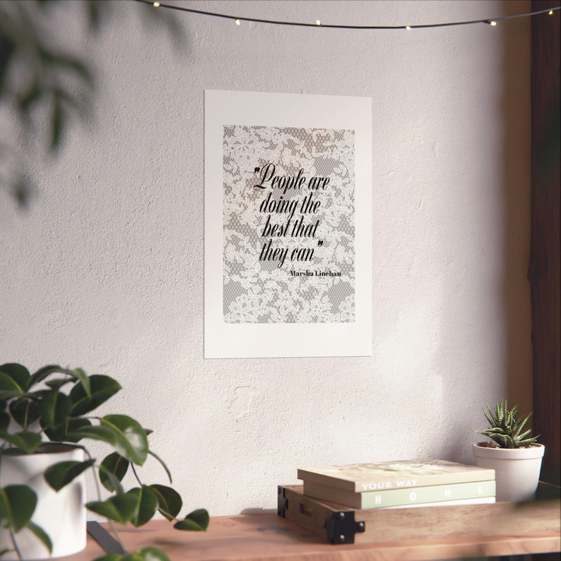 DBT Marsha Linehan Quote Poster - Etsy