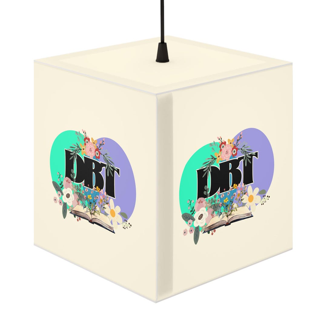 Floral Light Cube Lamp | DBT Decor, Office Lighting - Etsy