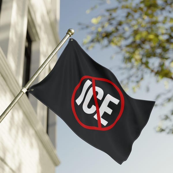 Abolish Ice Yard Flag - Etsy