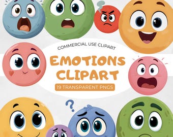Feelings Faces Kids Png Emoji Clipart Emotions Clipart Educational