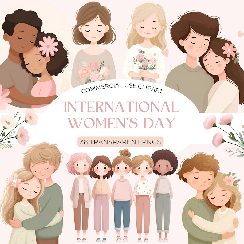 International Womens Day Clipart, Women Empowerment PNG, Girl Power ...