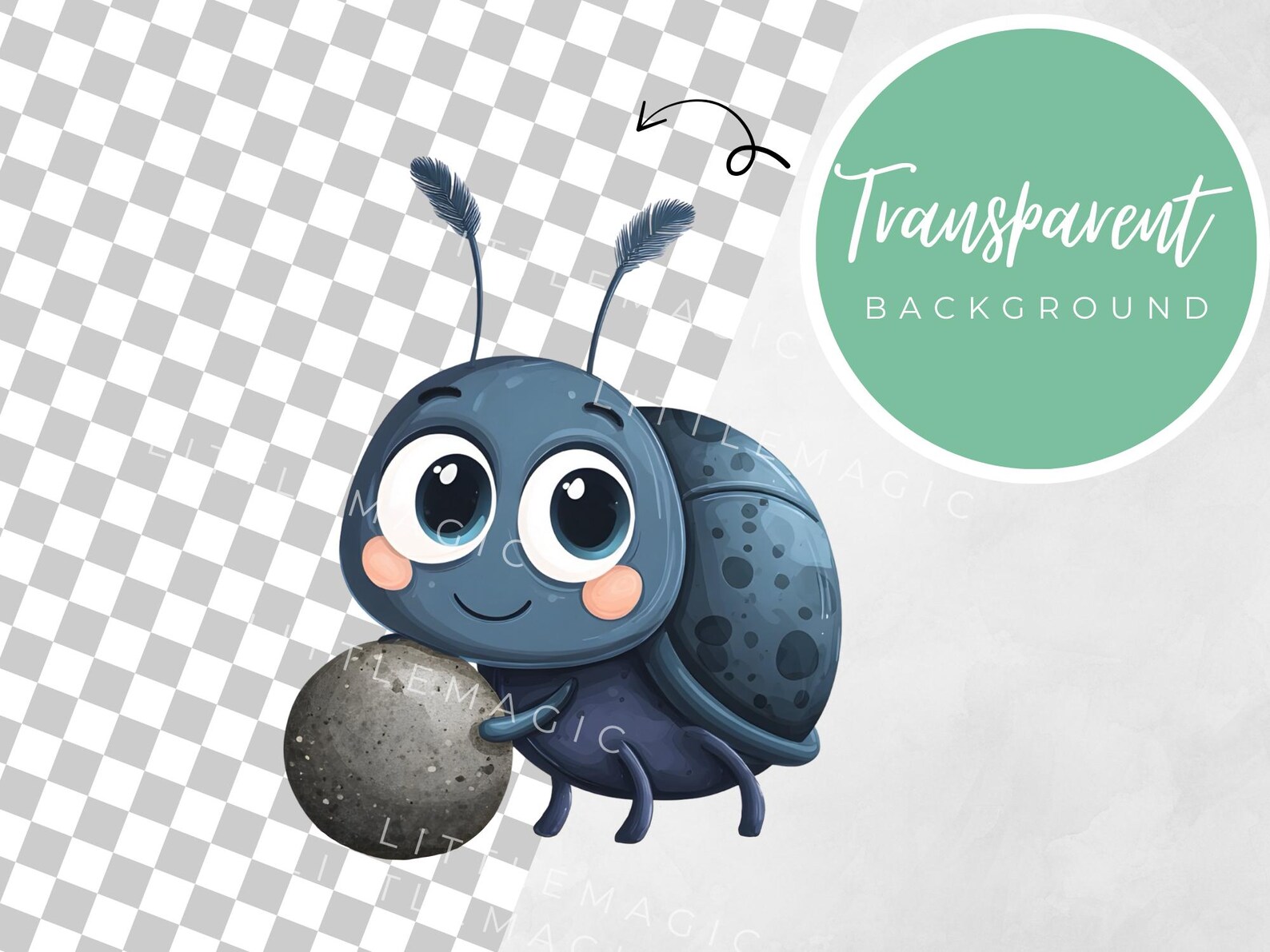 Cute Insects Clipart Set – Adorable Bug Illustrations, Kids Nursery ...