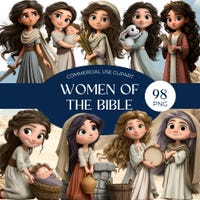Old Testament Warriors Clipart Bundle, Soldiers and Heroes From the ...