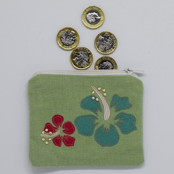 Floral Coin Purse - Etsy