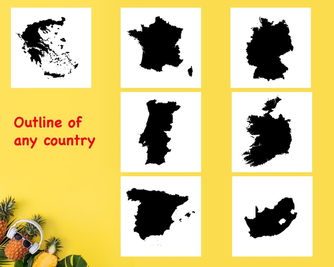 Custom Country Map | Any Location | City Location Print, Country Map ...