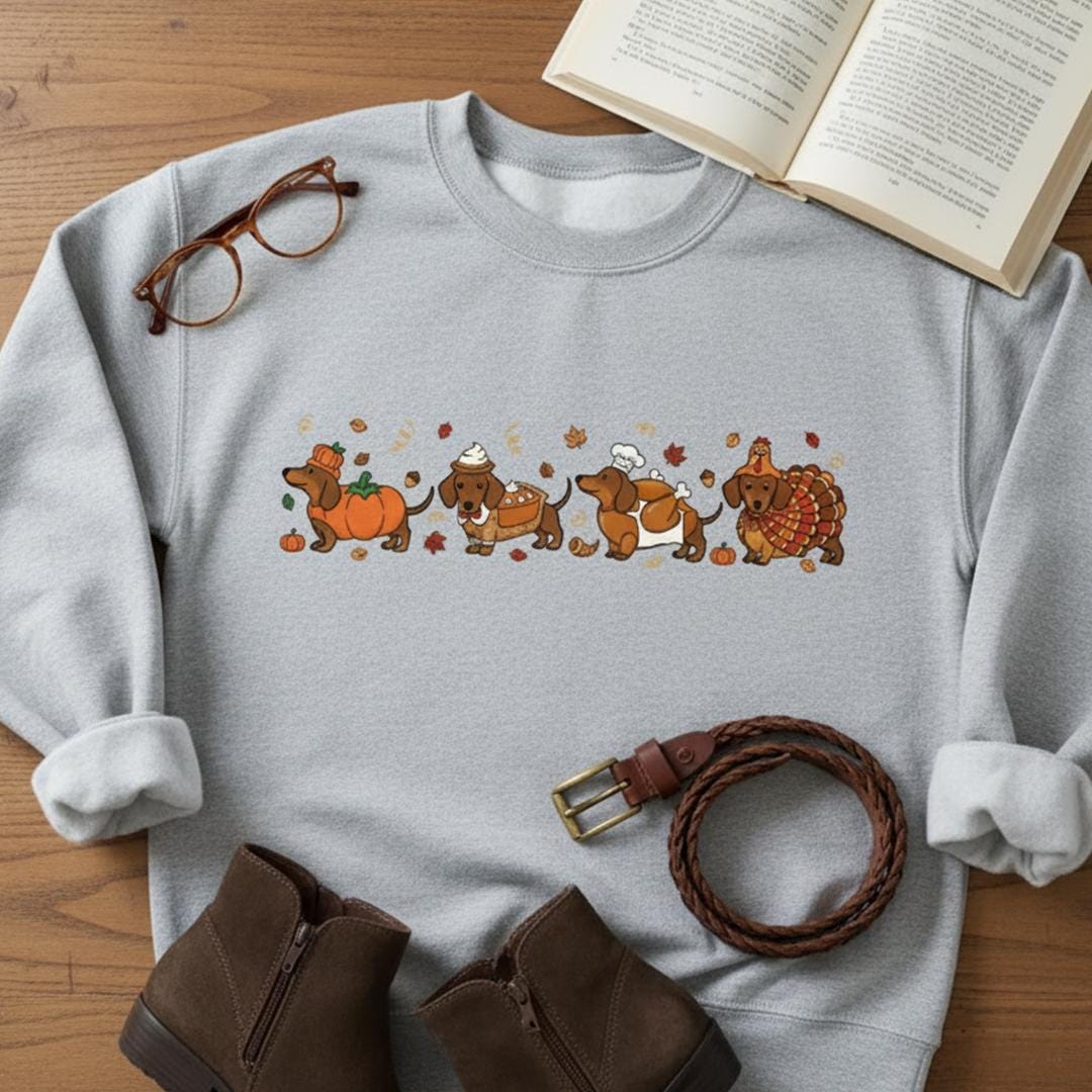 Turkey Dog Tshirt, Cute Wiener Dog Thanksgiving Tee, Dachshund Lover ...