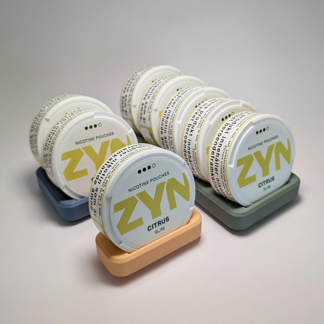 Modern Desk Organizer for Nicotine Cans - Snus Container Holder With ...