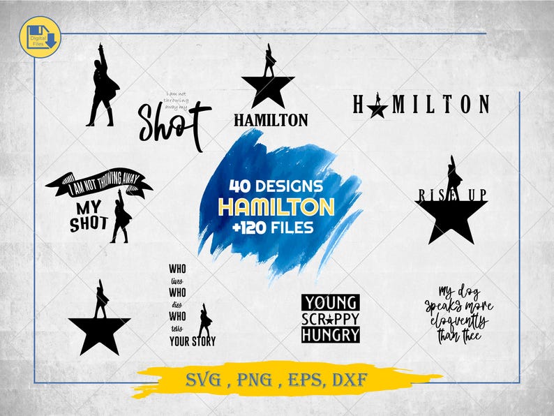 120+ Hamilton Files, 40 Hamilton Designs, Hamilton, Hamilton Vol ...