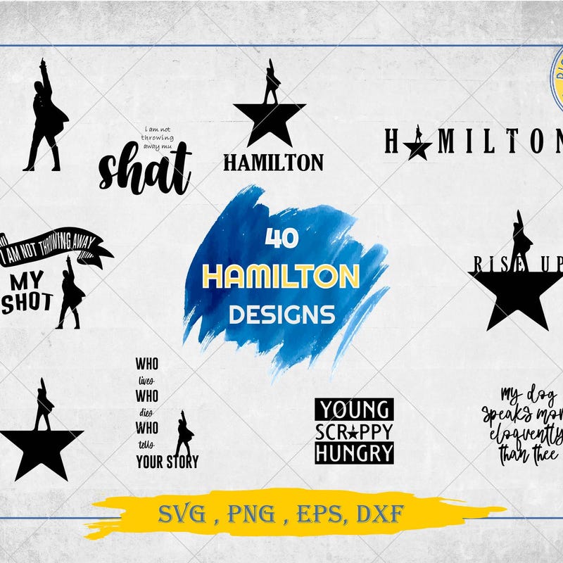 Hamilton Svg - Etsy