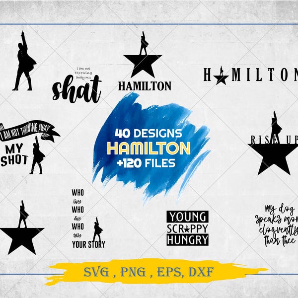 Hamilton Svg - Etsy