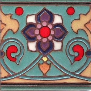 Spanish Accent Tiles 6x6 ~ Gondola Flower Tile Design ~ Kitchen Tile ...