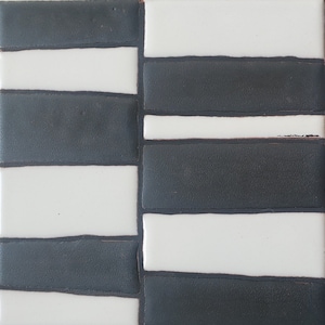 Thatch Mid-century Modern White Backsplash Tiles Handmade 6x6 Price per ...