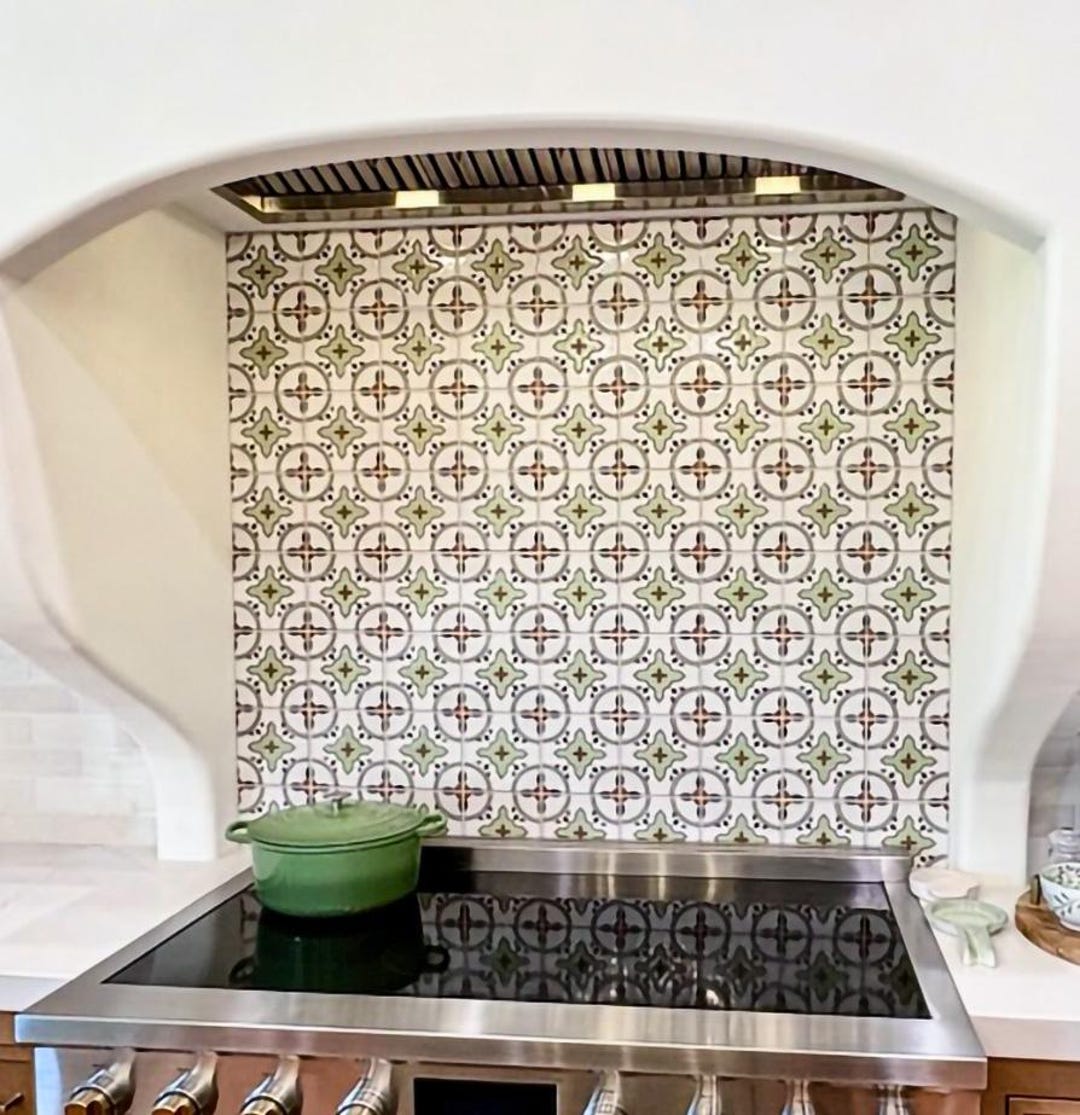 Hand-glazed Ceramic Modern Tile: Coachella Pattern, (6×6 —PER PIECE) - Etsy