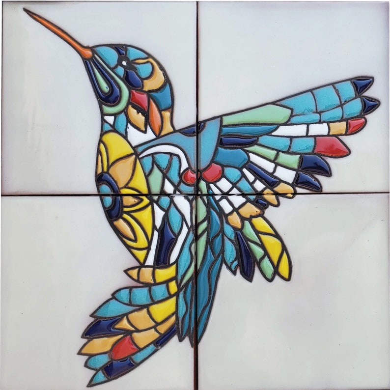 Jerry's Hummingbird Decorative Ceramic Art Backsplash for Kitchen or ...