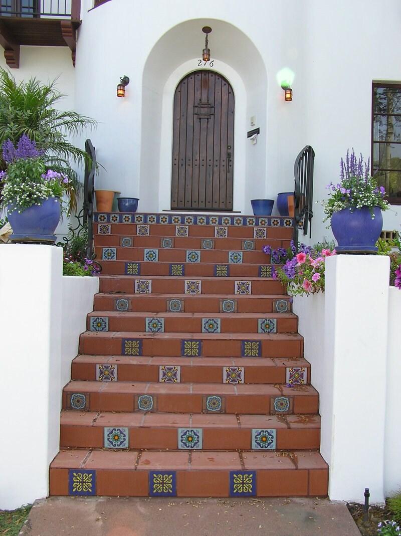 Handpainted Spanish Tile: Mission Deco 6x6 Quarry Tile (6 SQFT 1 Box ...