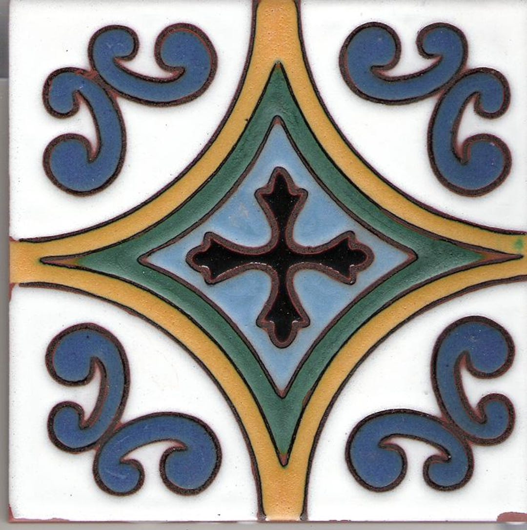 Spanish Accent Tiles 6x6 ~ Carmel Tile Design ~ Kitchen Backsplash Tile ...