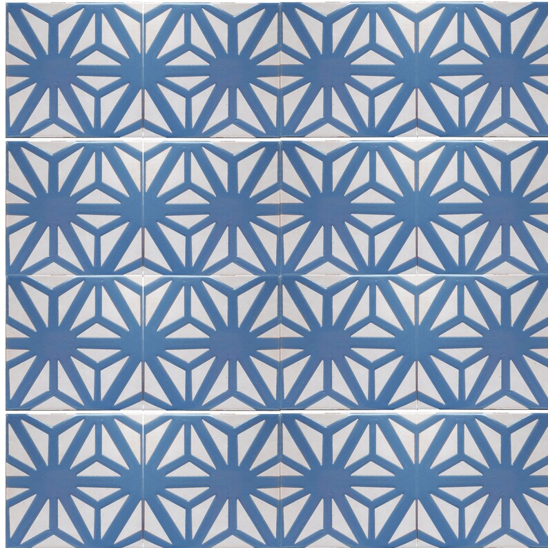Suna 6x6 Modern Islamic Pool Tiles, Handglazed Custom Kitchen ...
