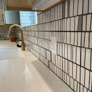 Thatch Modern Kitchen Backsplash Tile 6x6 ~ Mid-century Tile Pattern ...