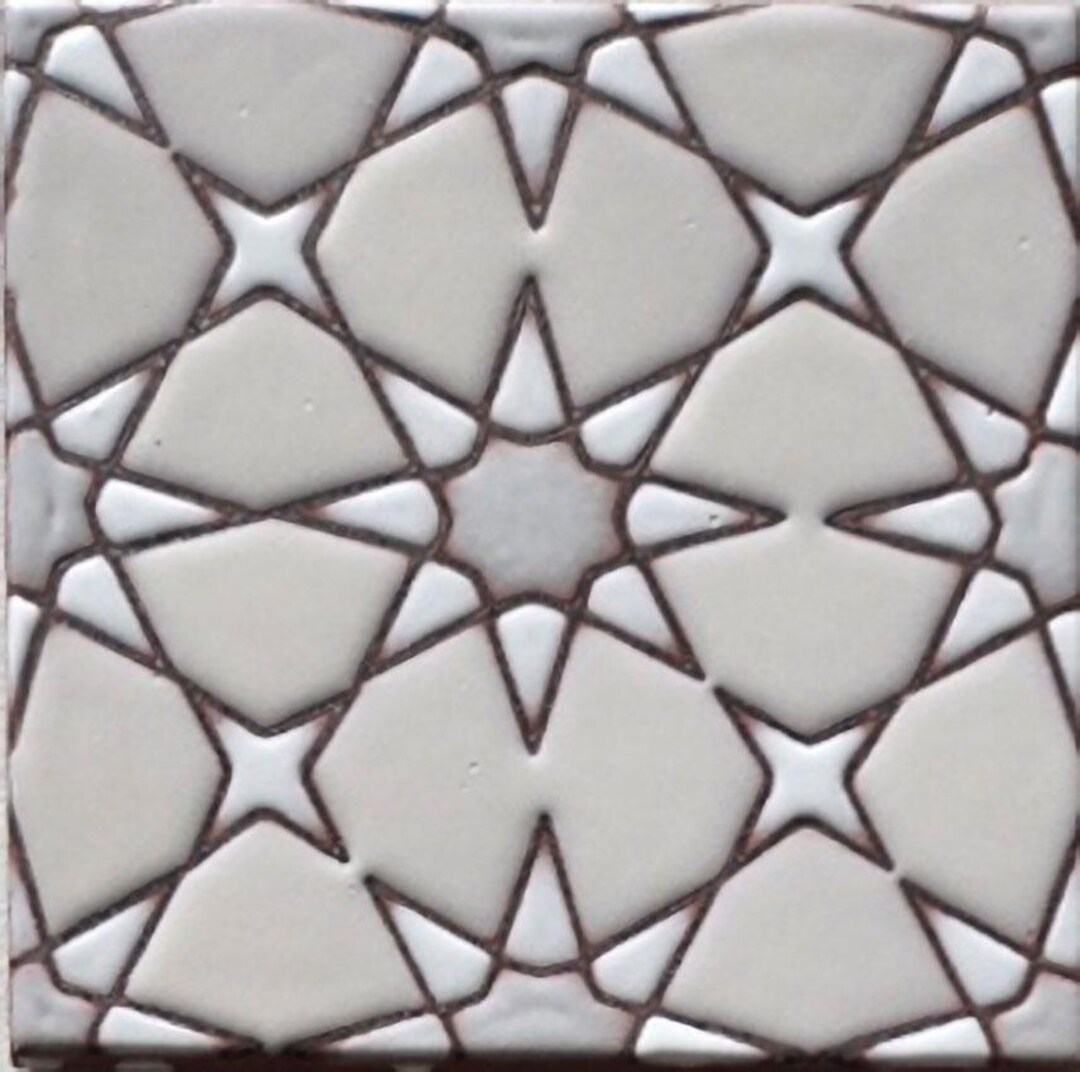 Hand-glazed Moorish Star Ceramic Tile: Pool & Hottub Accent (1 SQFT) - Etsy