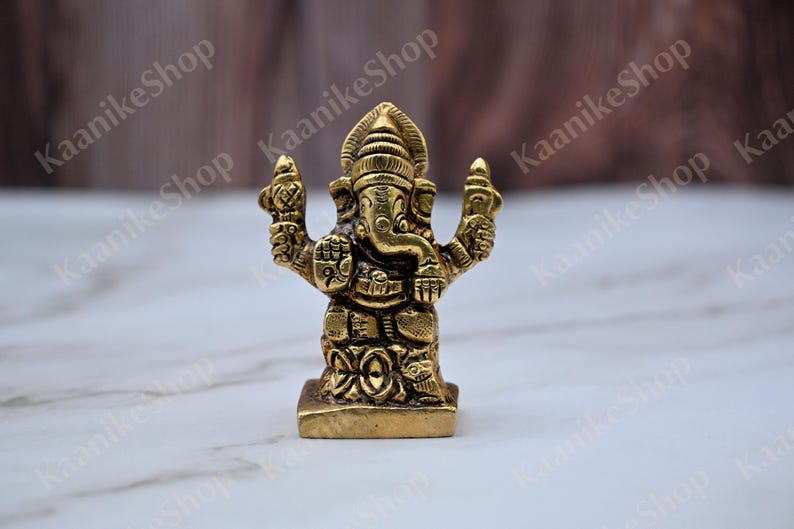 Pure Brass God Idols, Essential Hindu Deities for Mandirs, Car ...