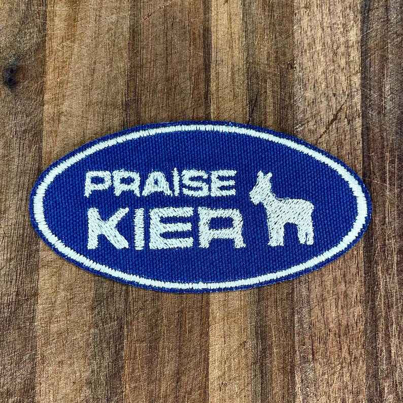 SEVERANCE Praise Kier Iron on Patch - Etsy