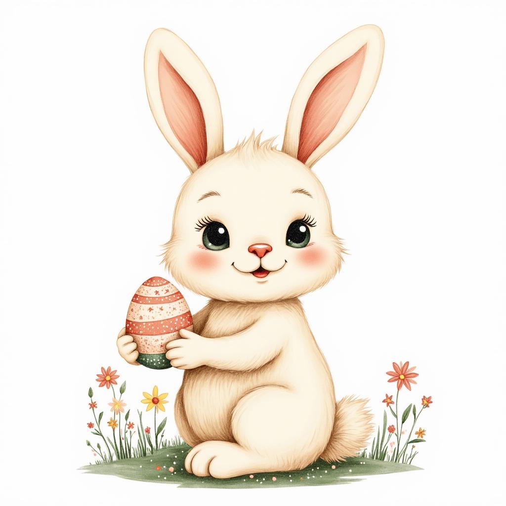 Easter Clip Art & Seamless Patterns Bundle, Bunny Easter PNG, Spring ...