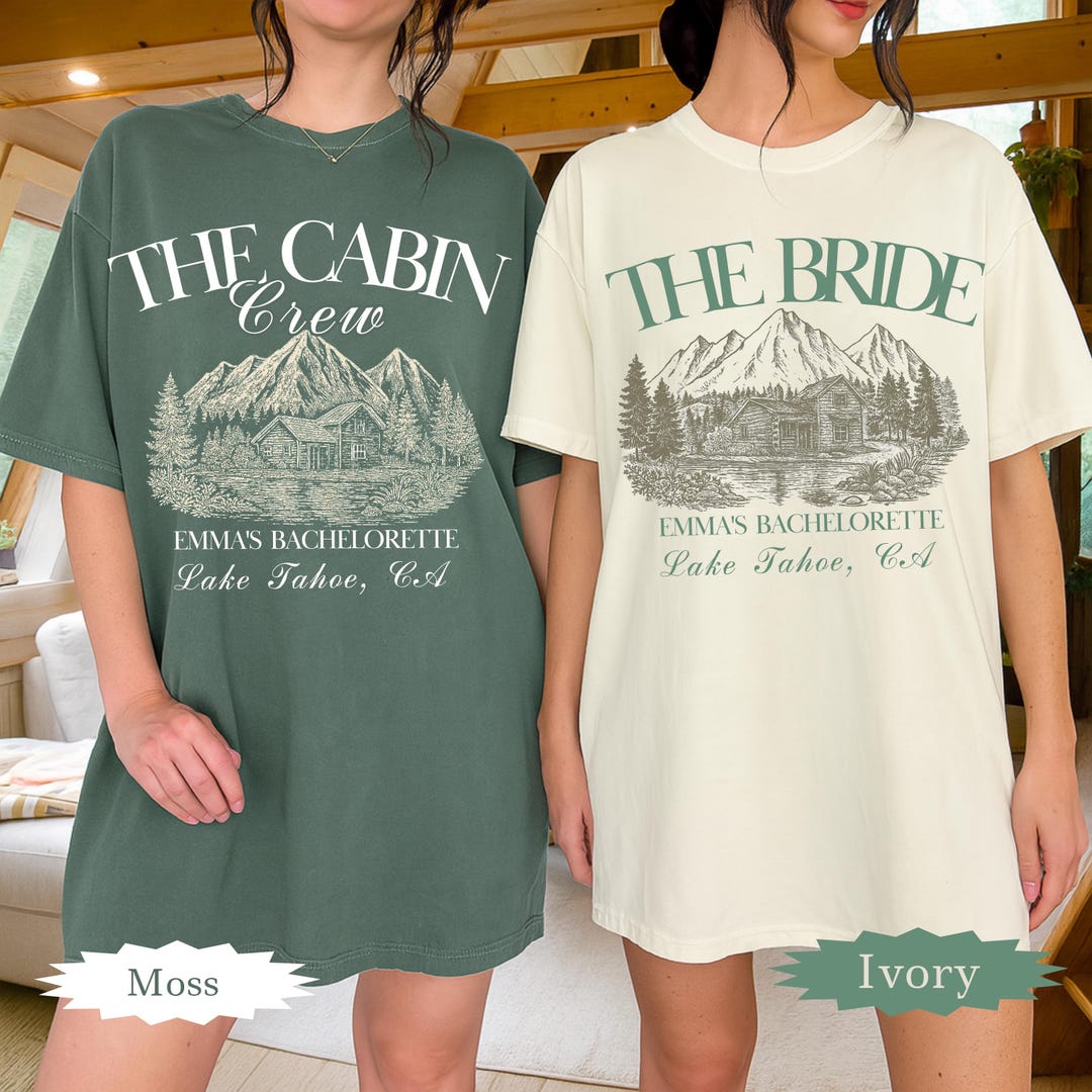 Bride Cabin Shirt – Personalized Bachelorette Cabin Trip – Custom Bride ...