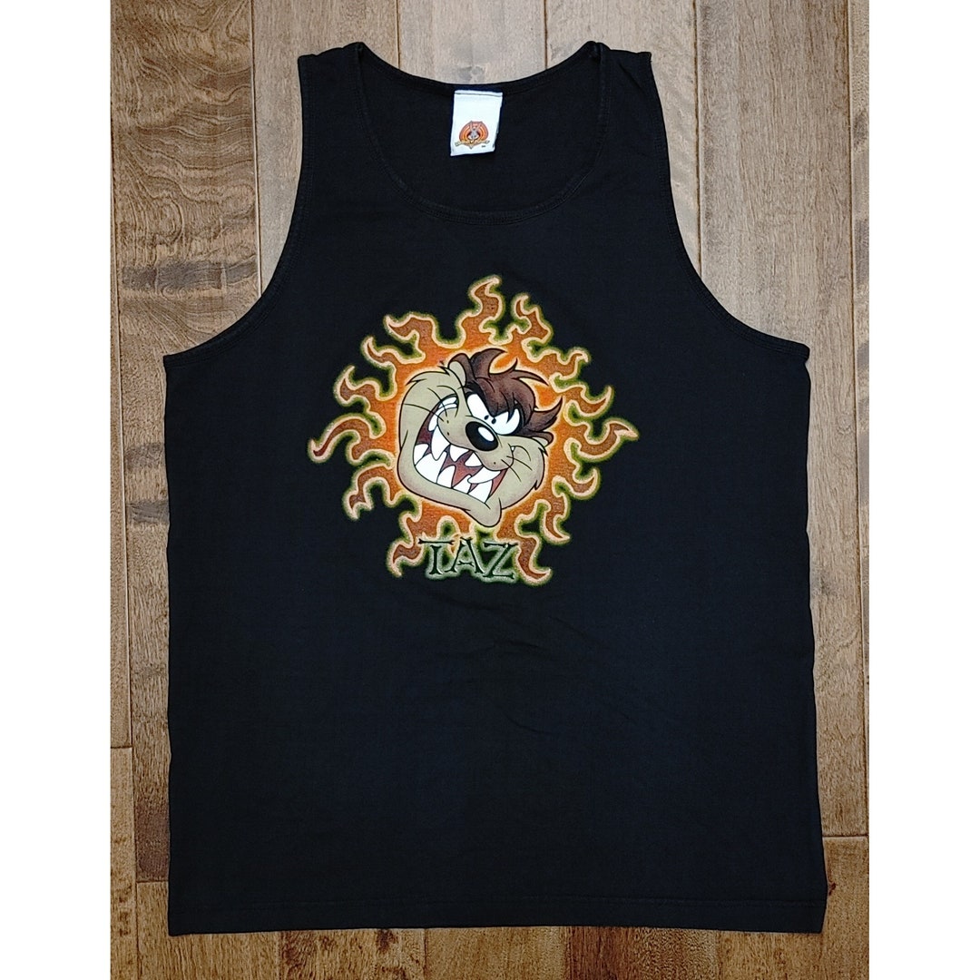 Vtg 2000 Looney Tunes Tasmanian Devil Tank Top Size L - Etsy