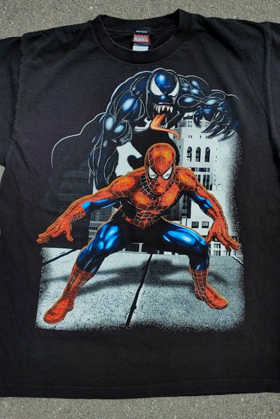 Vtg 2000s Venom Spider-Man Marvel Mad Engine T-Shirt … - Gem