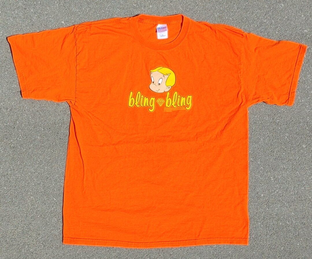 Vtg 2004 Richie Rich Bling Bling Gildan Heavy Cotton T-shirt Size (XL ...