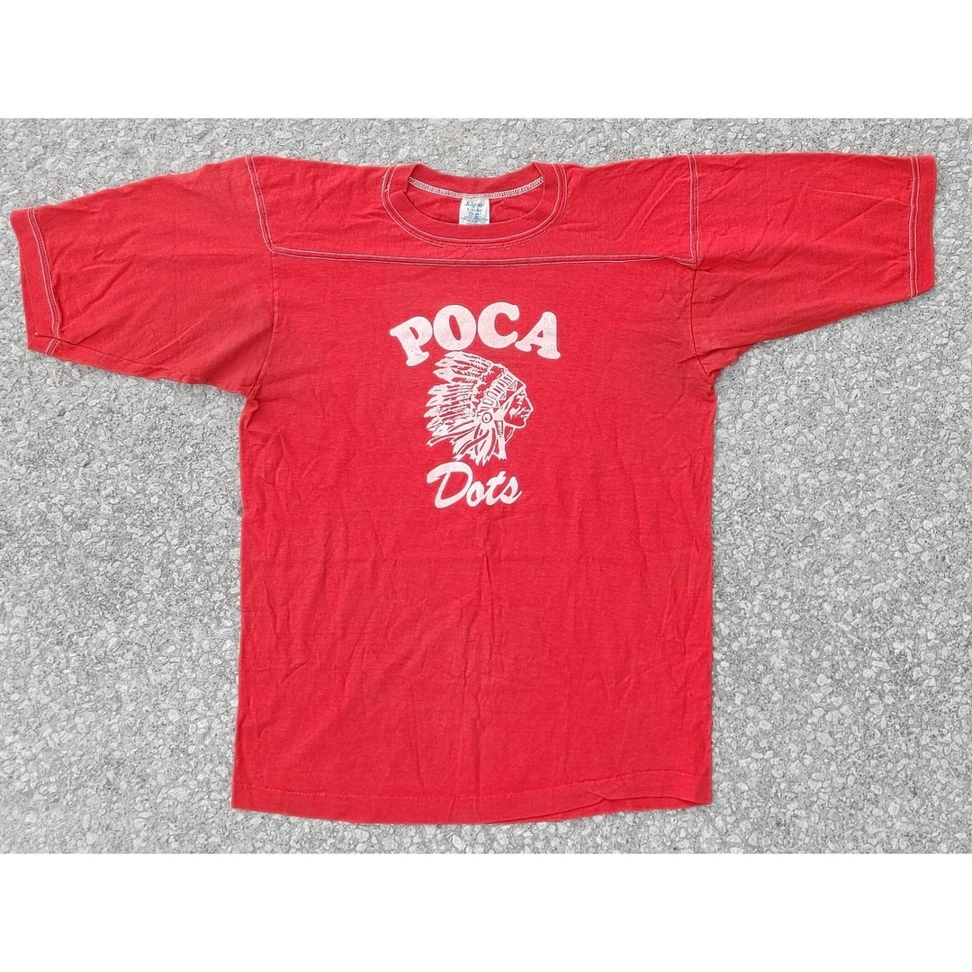 Vintage 1980s Poca Dots First Nations Print Signal Sportswear T-Shirt ...