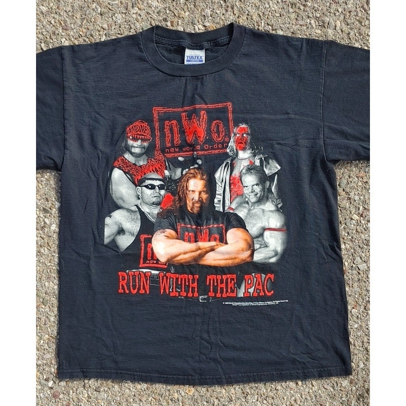 Vtg 1998 WCW NWO Wolfpac Wrestling Stable Tultex T-shirt Size L - Etsy