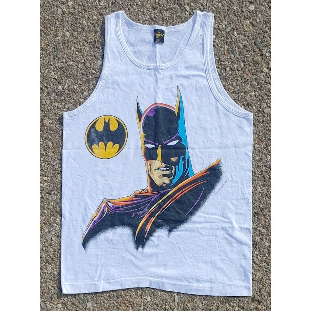 Vtg 1989 DC Comic Batman Tank Top Anvil Made in USA Size L - Etsy