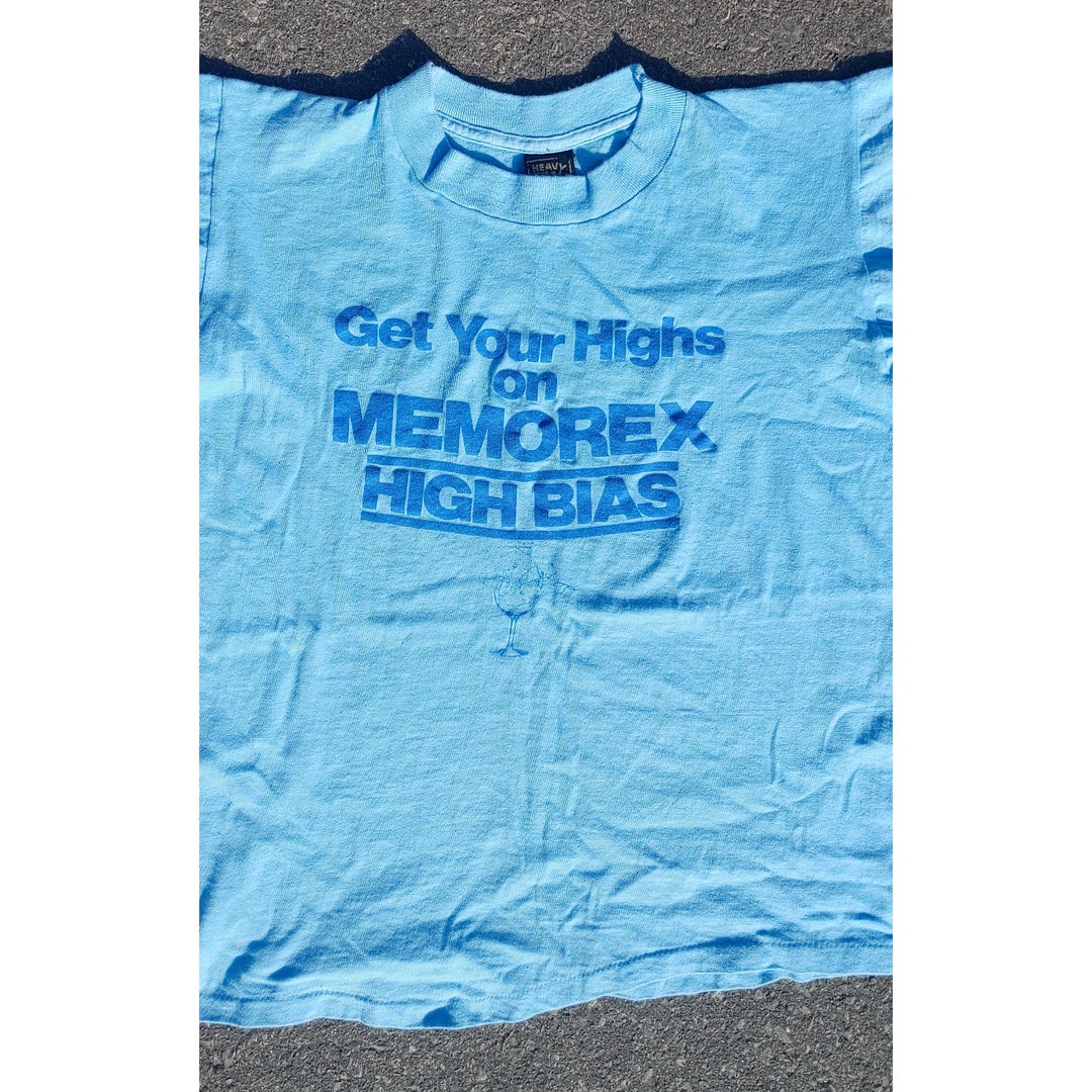 Vtg 1970s Memorex Ella Fitzgerald Glass Shattered Print Made in USA T ...