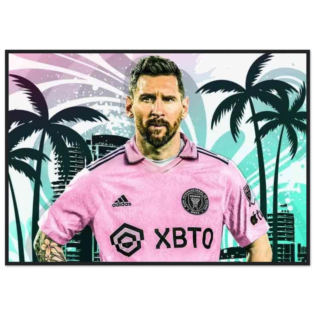 Messi Classic Matte Paper Wooden Framed Poster - Etsy