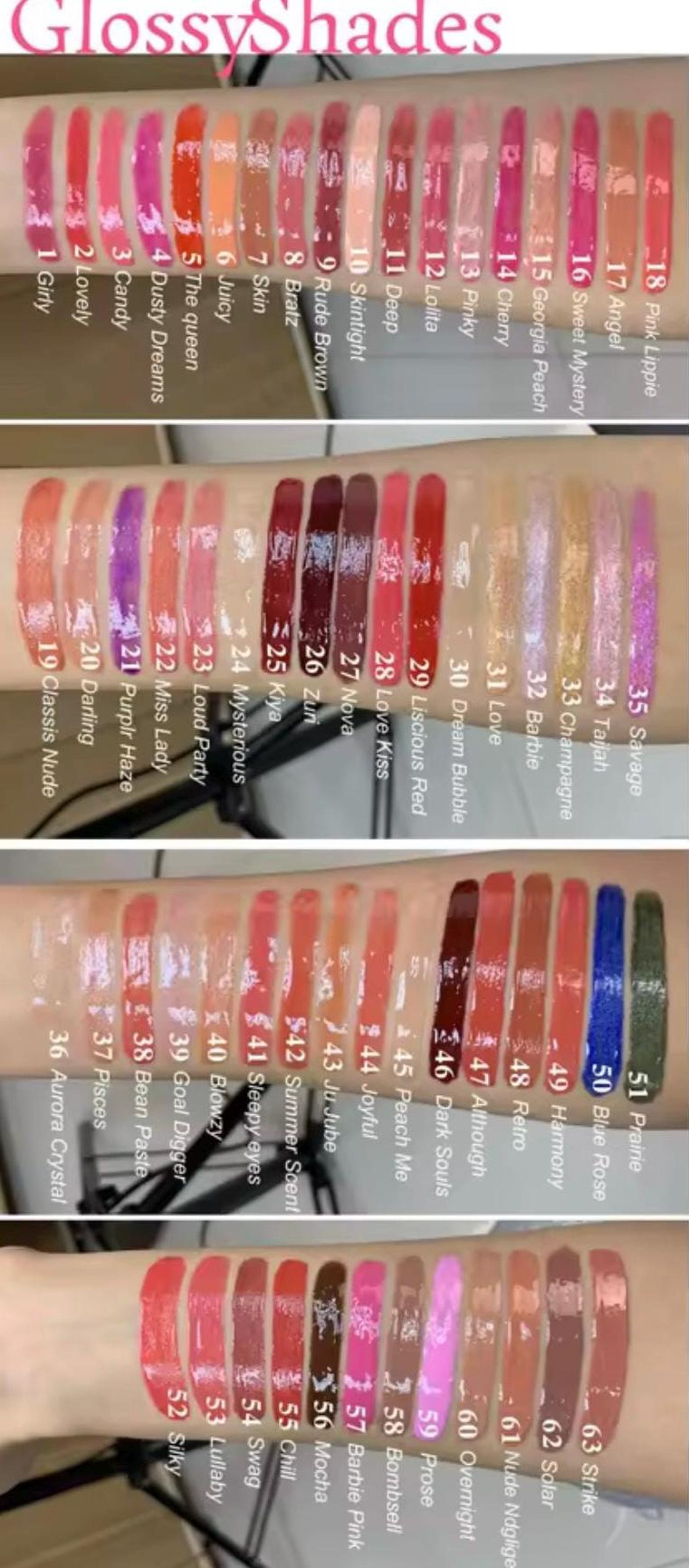 Lip Gloss Filled Tubes (blank) - Etsy