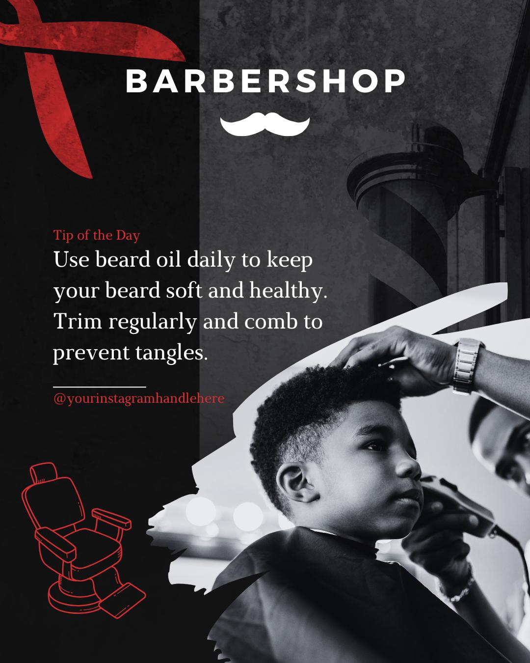Barbershop Social Media Templates, Barber Instagram Posts, Barber Reel ...